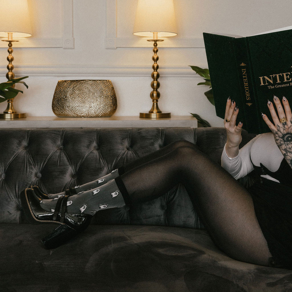 Sheer Ghost Crew Socks – Ectogasm